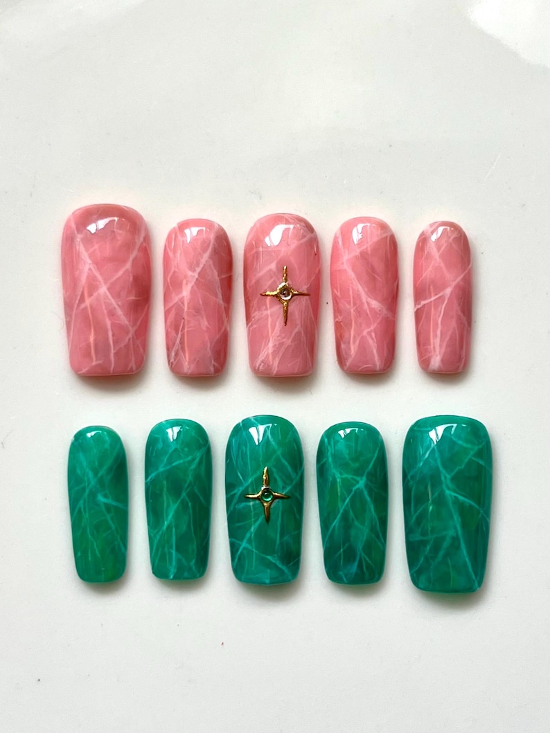 Wicked Inspired Quartz Nails - Etsy
