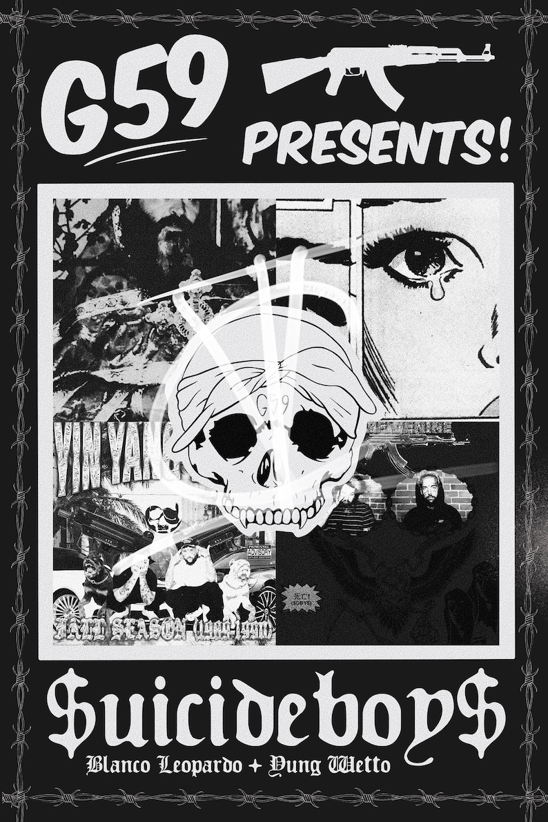 SUICIDEBOYS Poster, Music Poster, Albums, G59 - Etsy