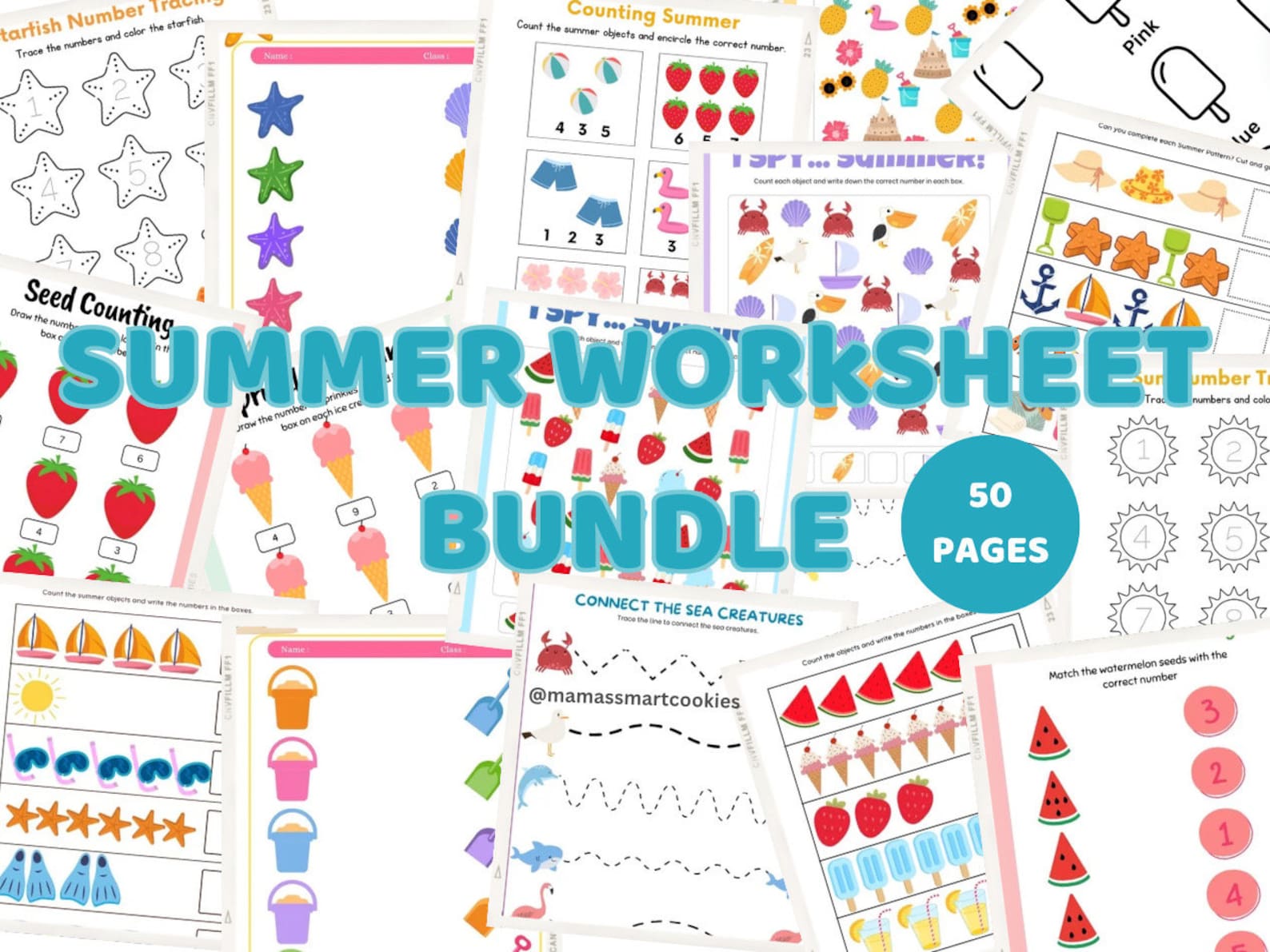 Pre-school Pre-k Kindergarten Early Learning | Printable Activity ...