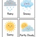 Weather & Seasons Pre-school Prek Kindergarten Learning Weather Cards ...