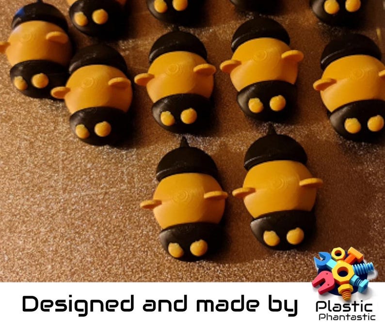 Mini Wiggly Bee Fidget Toy 3D Printed Bee Model - Etsy