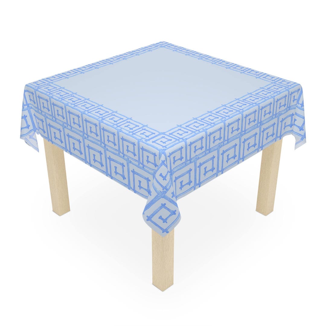 Game Night Tablecloth, Size 55 X 55, Hostess Gift, Mahj Prize, Blue ...