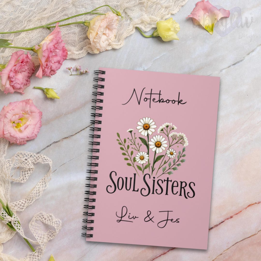 Personalized Best Friend Journal | Soul Sisters Custom Notebook ...