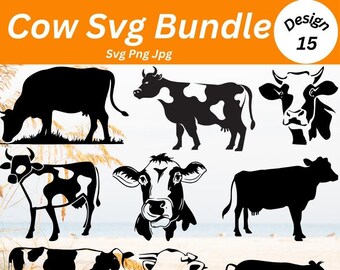 Highland Cow Svg & Png, Cute Cow Clipart, Baby Highland Cow Vector ...