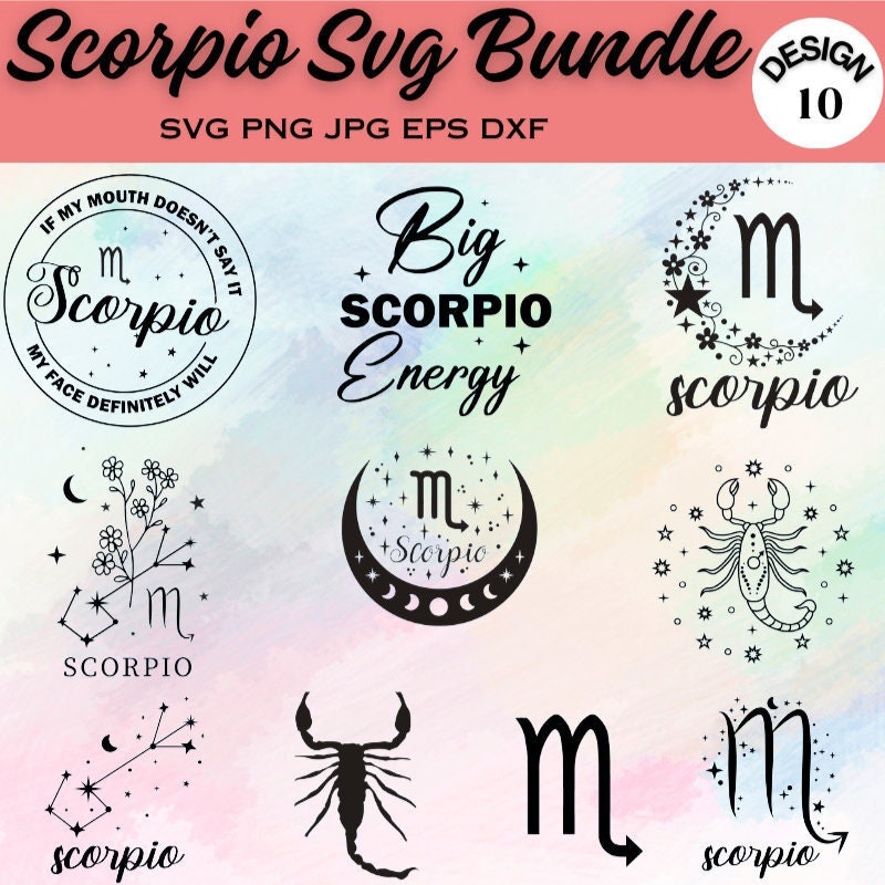 Scorpio Svg - Etsy