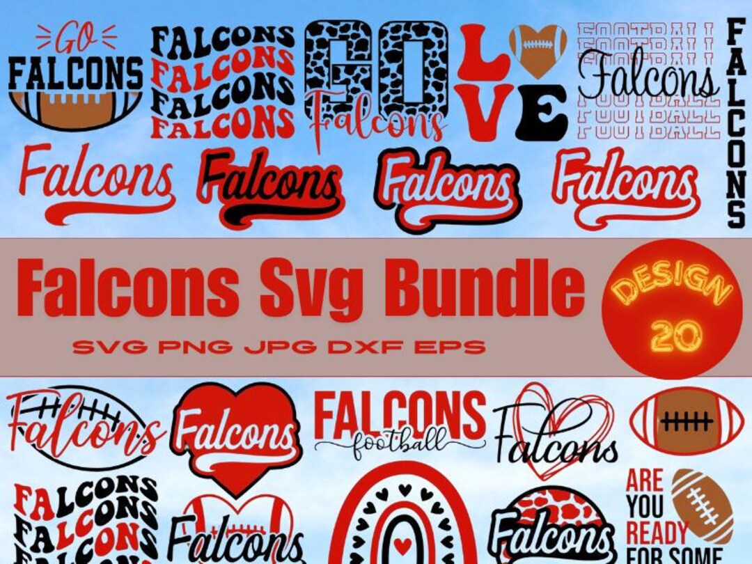 Falcons Football SVG Bundle: Shirt Designs (digital Download) - Etsy