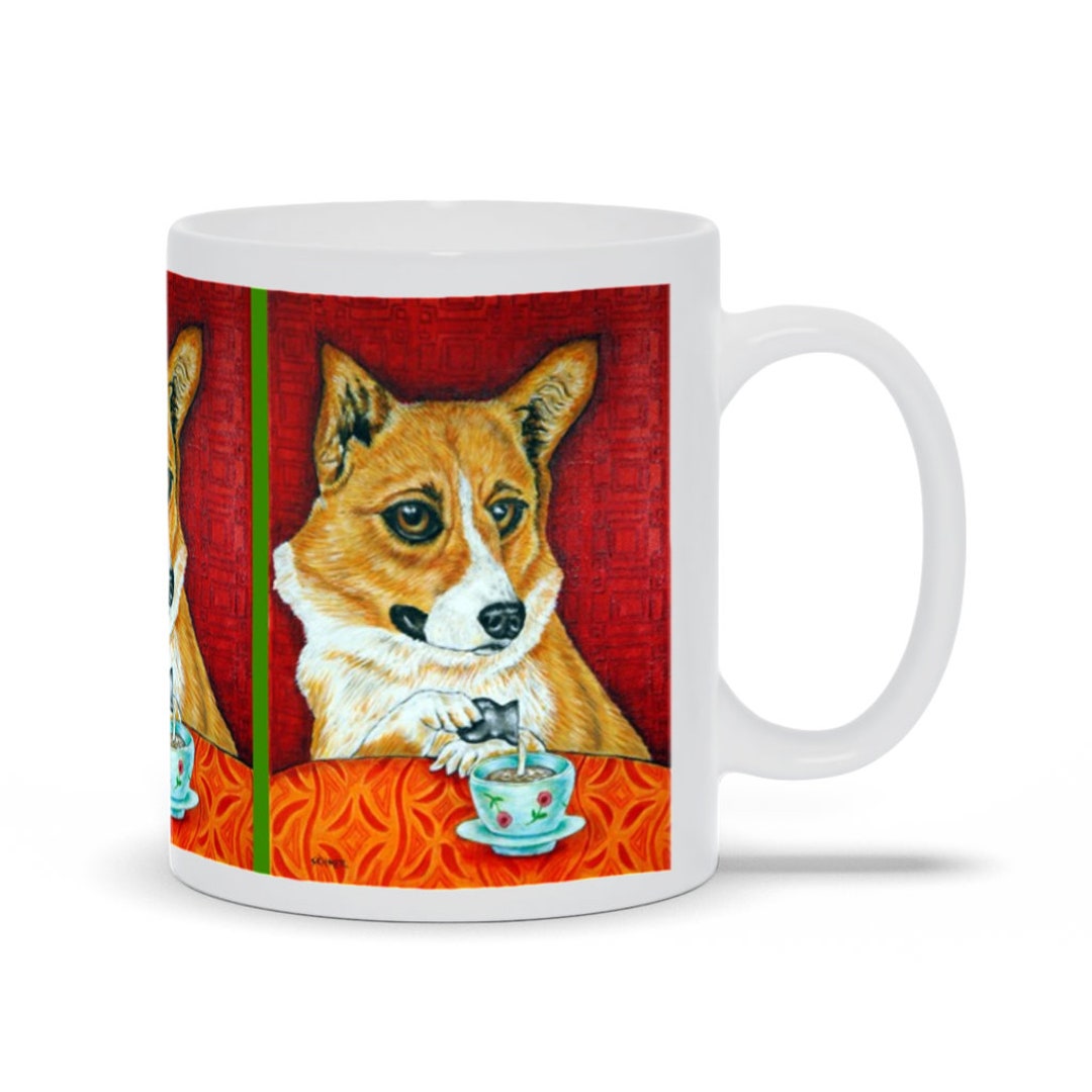 Corgi Coffee Mug Ceramic Pet Art Mugs Animal Lovers Dog - Etsy