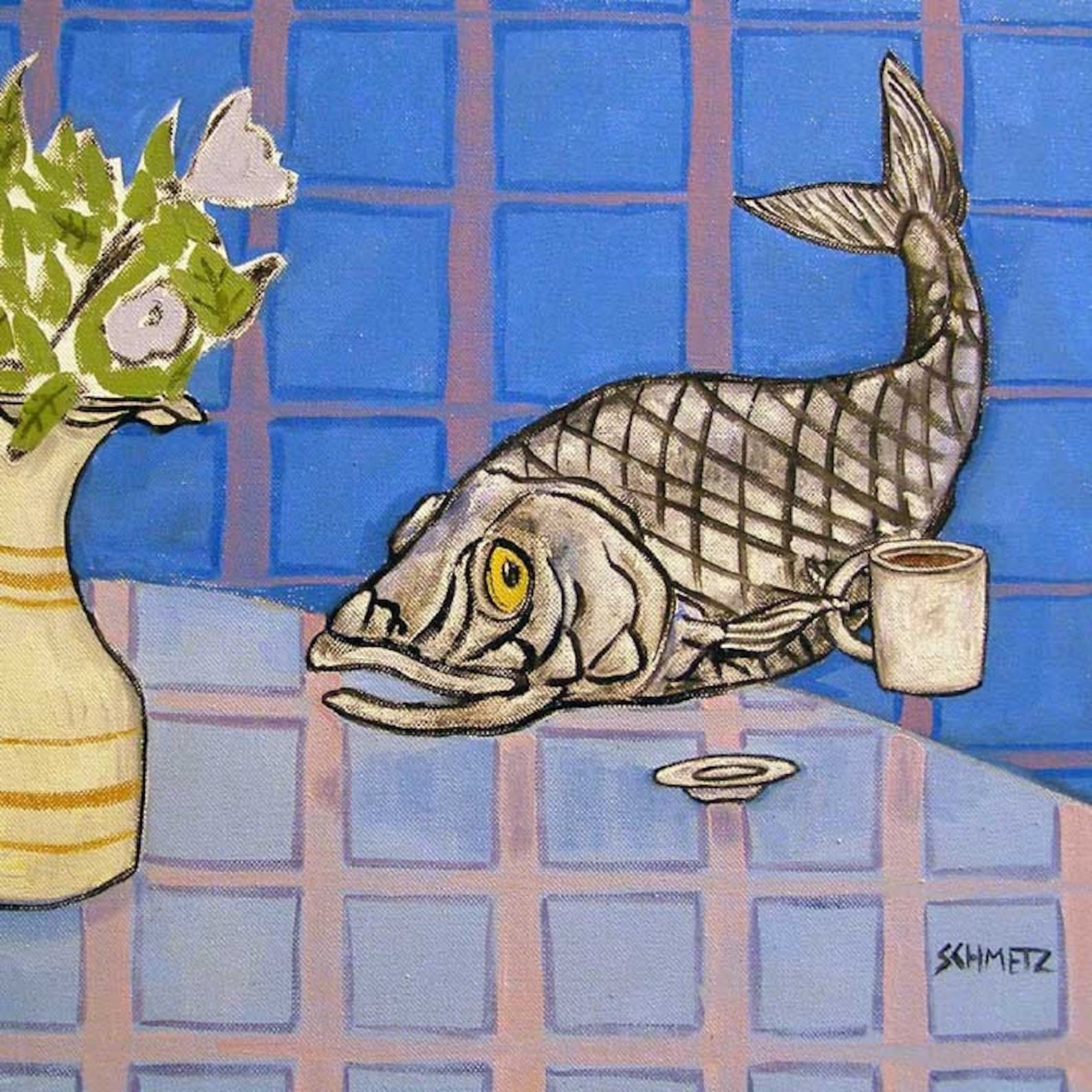 Pacific Herring Fish Art Tile Coaster Gift Animal Decor Modern - Etsy