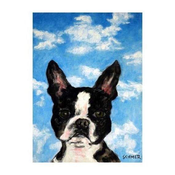 Boston Terrier Dog Art Print 13x19 Matte or Glossy Dog - Etsy