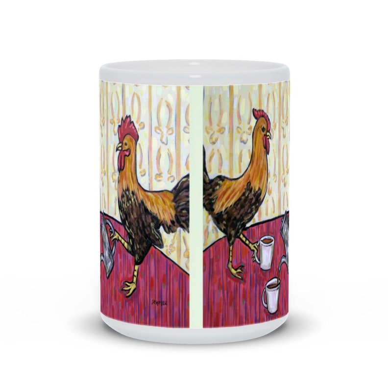 Chicken Mug Coffee Mug Farm Animal Rooster Art Mugs | Etsy