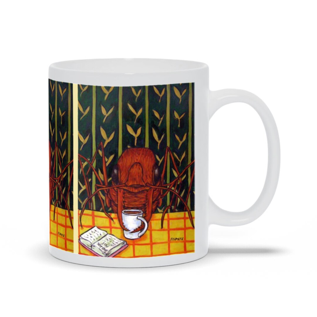 Ant at the Coffee Shop Insect Art Ceramic Mug Insect Lover Ant Lover ...