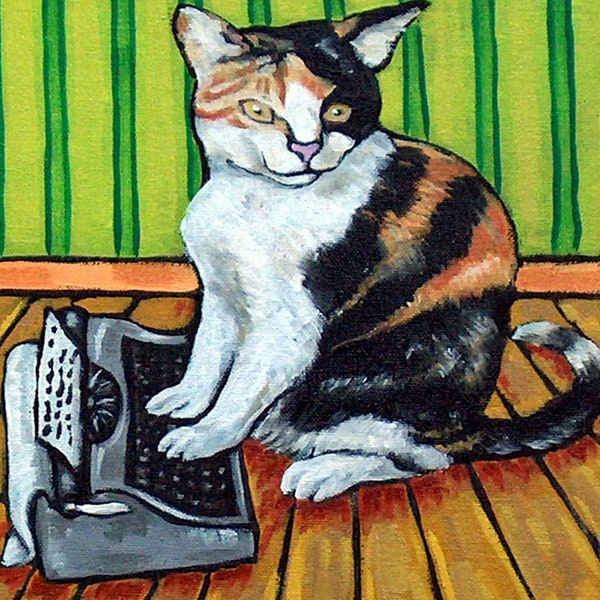 Cat Art - Etsy
