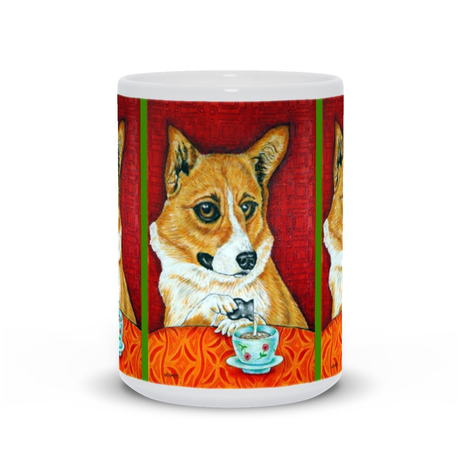 Corgi Coffee Mug Ceramic Pet Art Mugs Animal Lovers Dog - Etsy