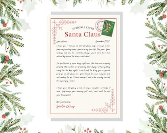 Santa Letter, Carta Para Santa, Santa Claus, Papa Noel - Etsy