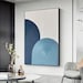Blue Arch Abstract Painting, Textured Plaster Wall Art - Etsy