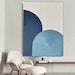 Blue Arch Abstract Painting, Textured Plaster Wall Art - Etsy