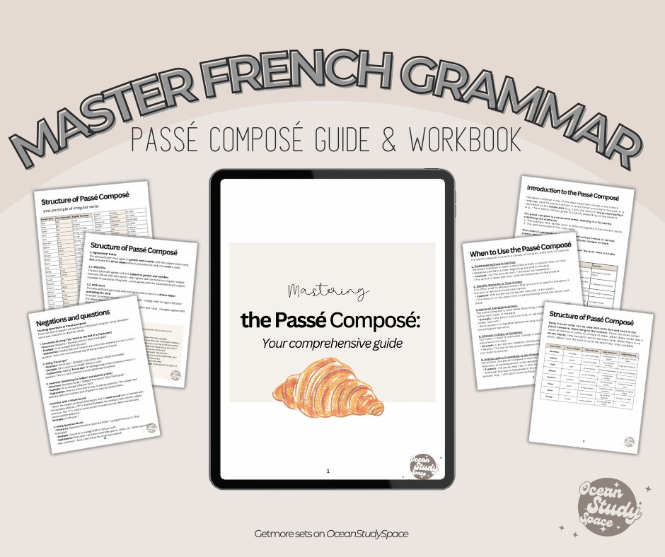 Complete Passé Composé Mastery Workbook Learn French for Beginners ...