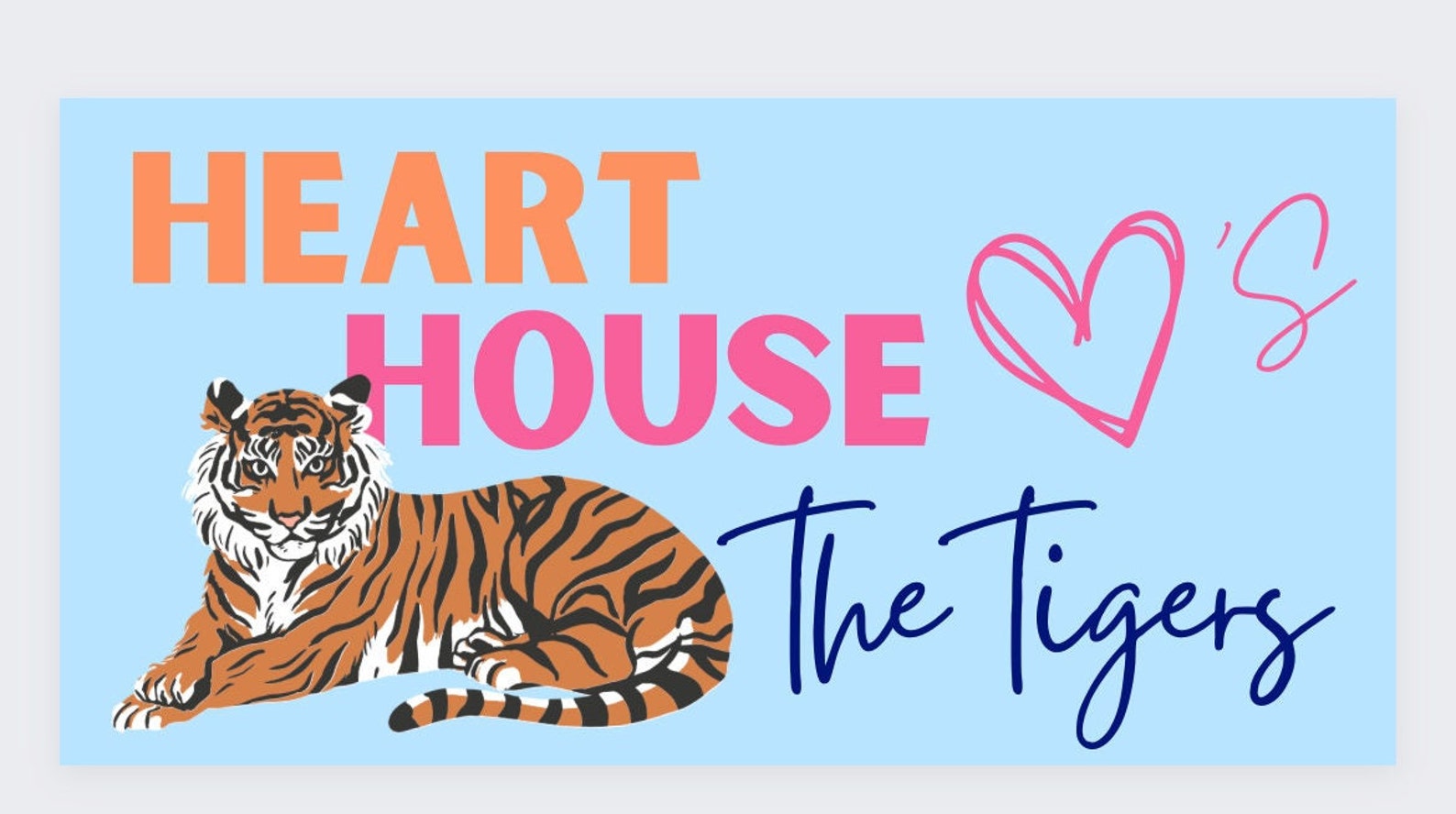 CUSTOM HOUSE BANNER | College House Banner, Gameday Banner - Etsy