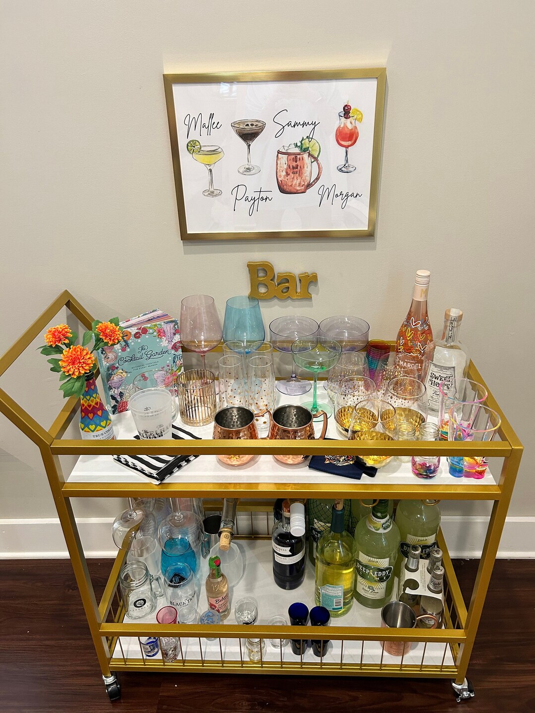 CUSTOM BAR ARTWORK | Cocktail Name Poster for Bar (digital File) - Etsy