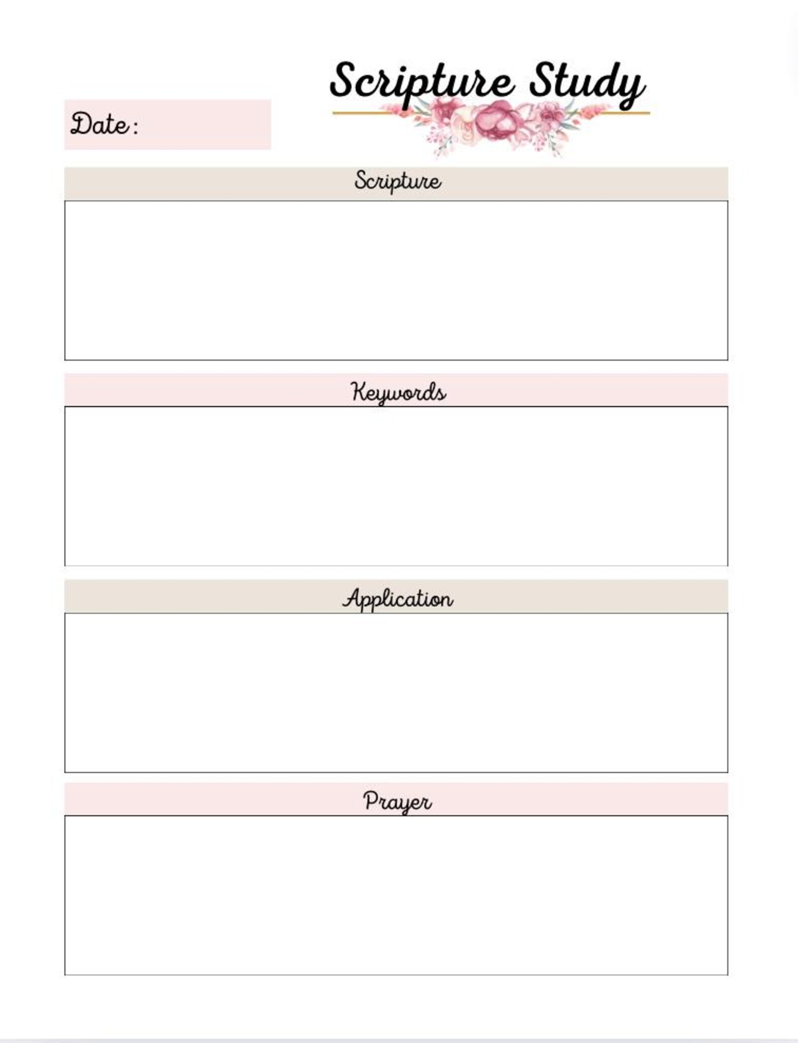 Bible Study Planner, Study Planner, Reflections, Bible Study Notes ...