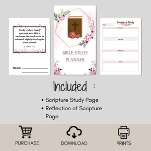 Bible Study Planner, Study Planner, Reflections, Bible Study Notes ...