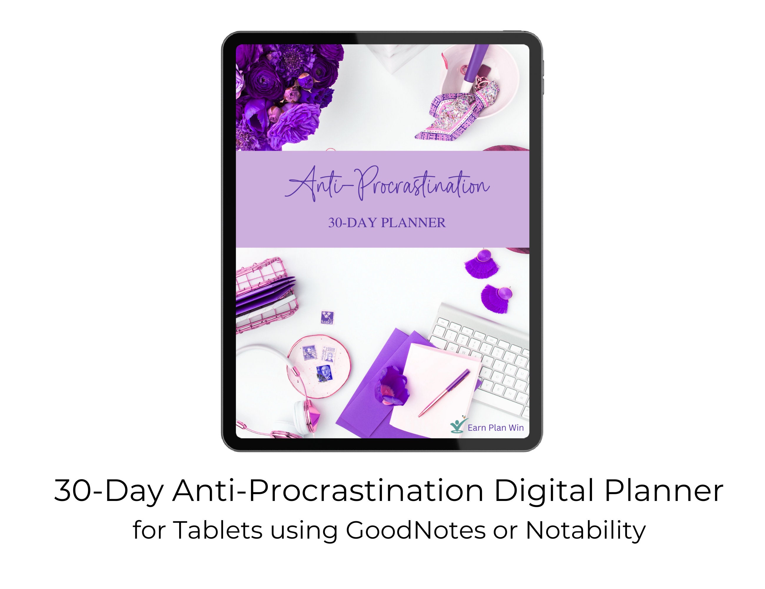 30-day Anti-procrastination Digital Planner for Tablets Using Goodnotes ...
