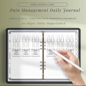 Digital Pain Management 2024 Journal for Use With Goodnotes or ...