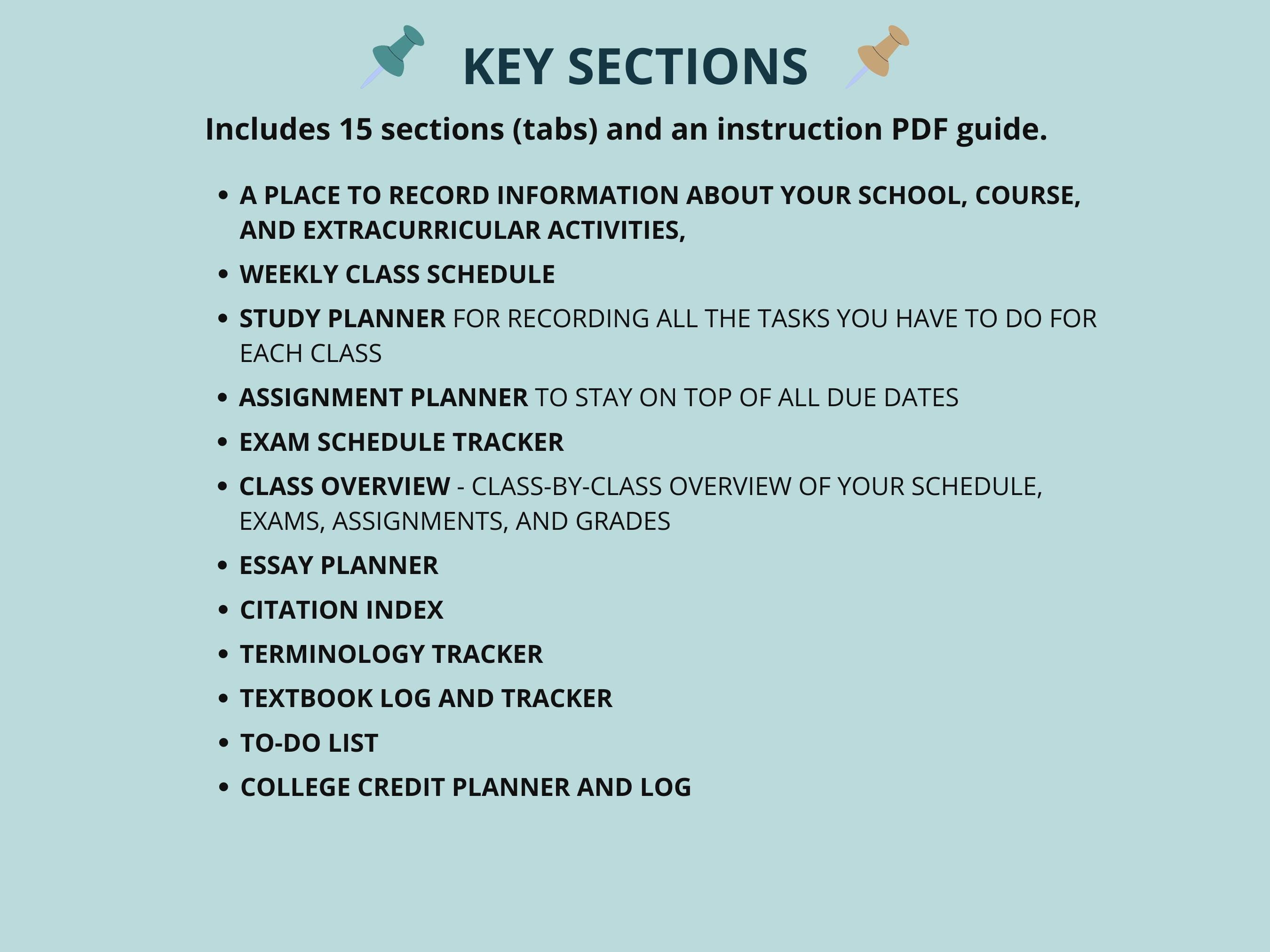 All-in Student Academic Planner Spreadsheet in Google Sheets ...