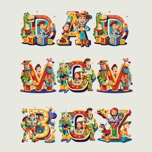 Font Svg Png Font With Toys Alphabet and Numbers, Letters, Bundle - Etsy