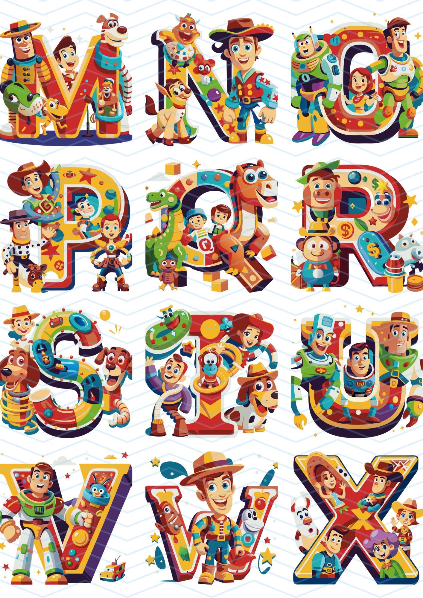 Font Svg Png Font With Toys Alphabet and Numbers, Letters, Bundle - Etsy