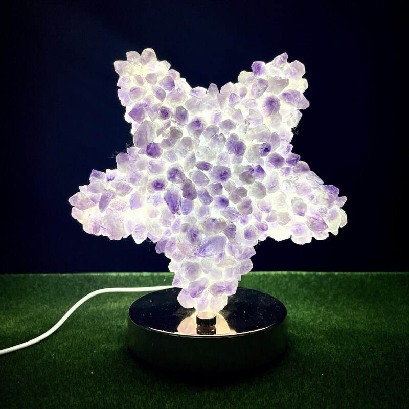 Raw Crystal Lamp - Etsy