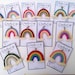 Rainbow Macramé Keychain/keyring. Christmas Present Bag Charm, Teachers ...