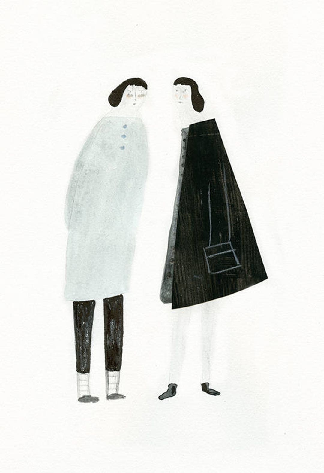 Two Ladies Print - Etsy