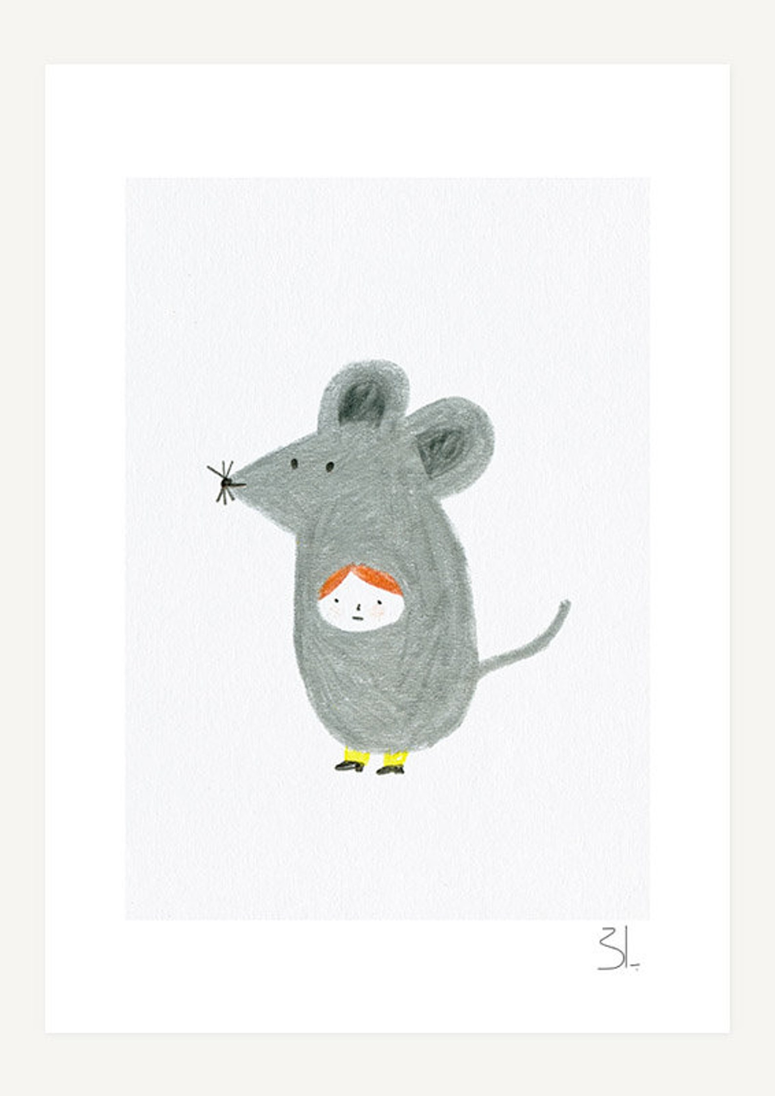 Little Mouse Print | Etsy