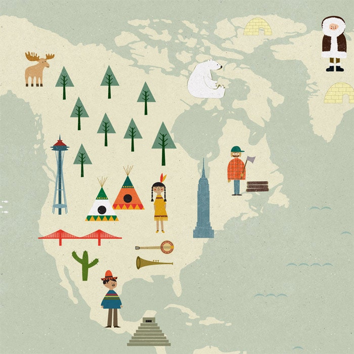 World Map Print | Etsy