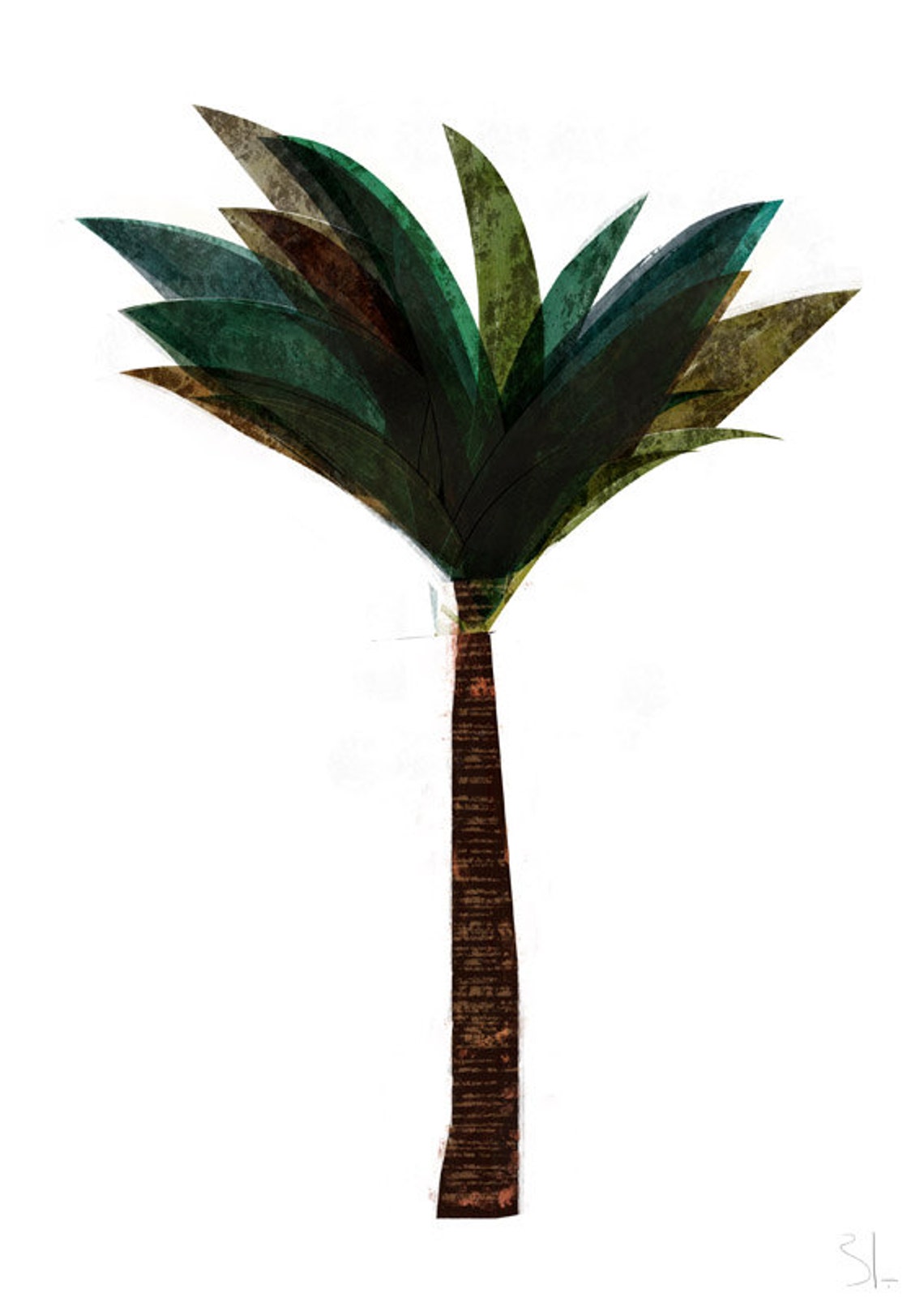Palm Tree Print Etsy