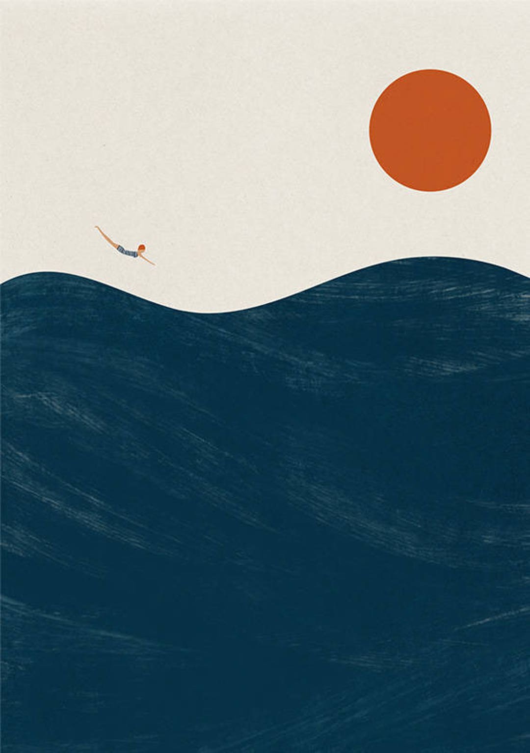 Dive Print - Etsy