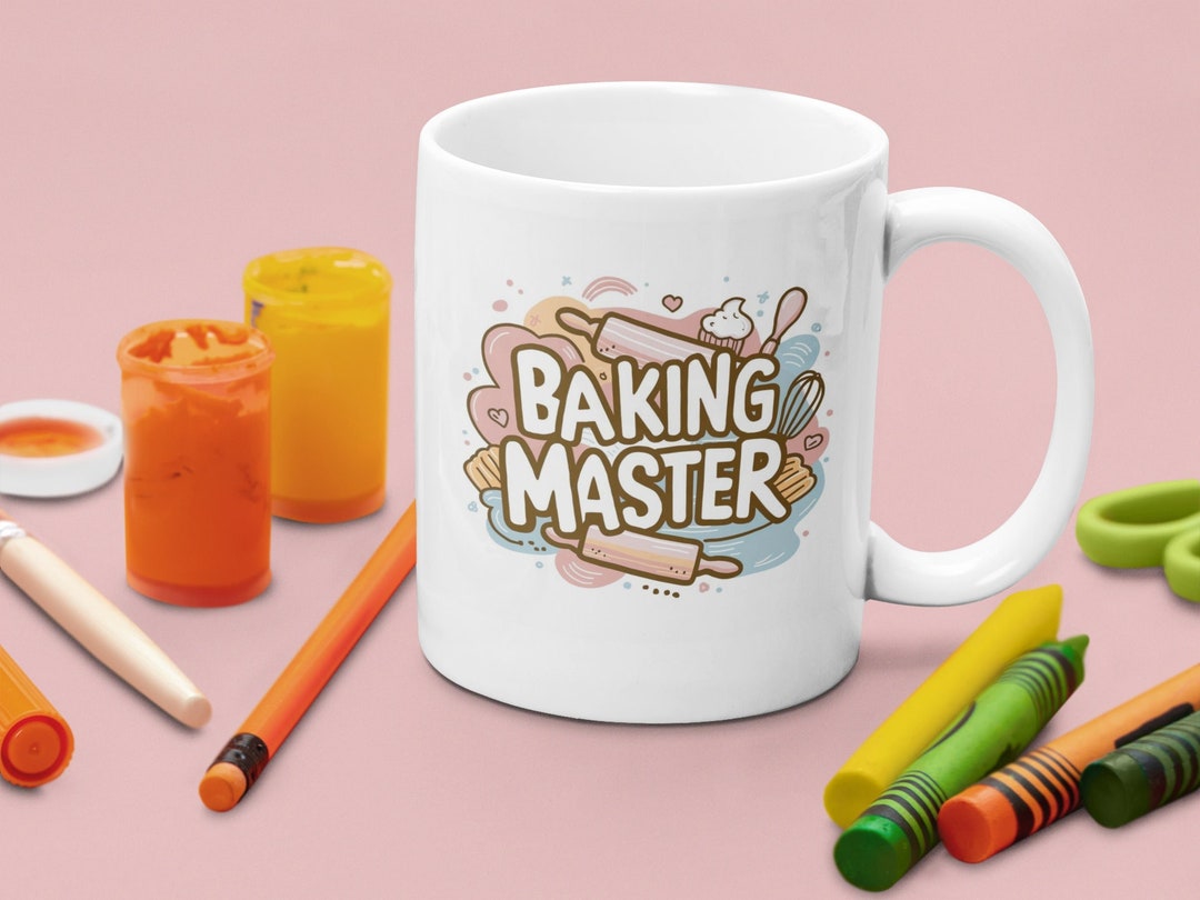 Baking Master Mug, Cute Baking Mug, Fun Baker Gift, Home Kitchen Decor ...