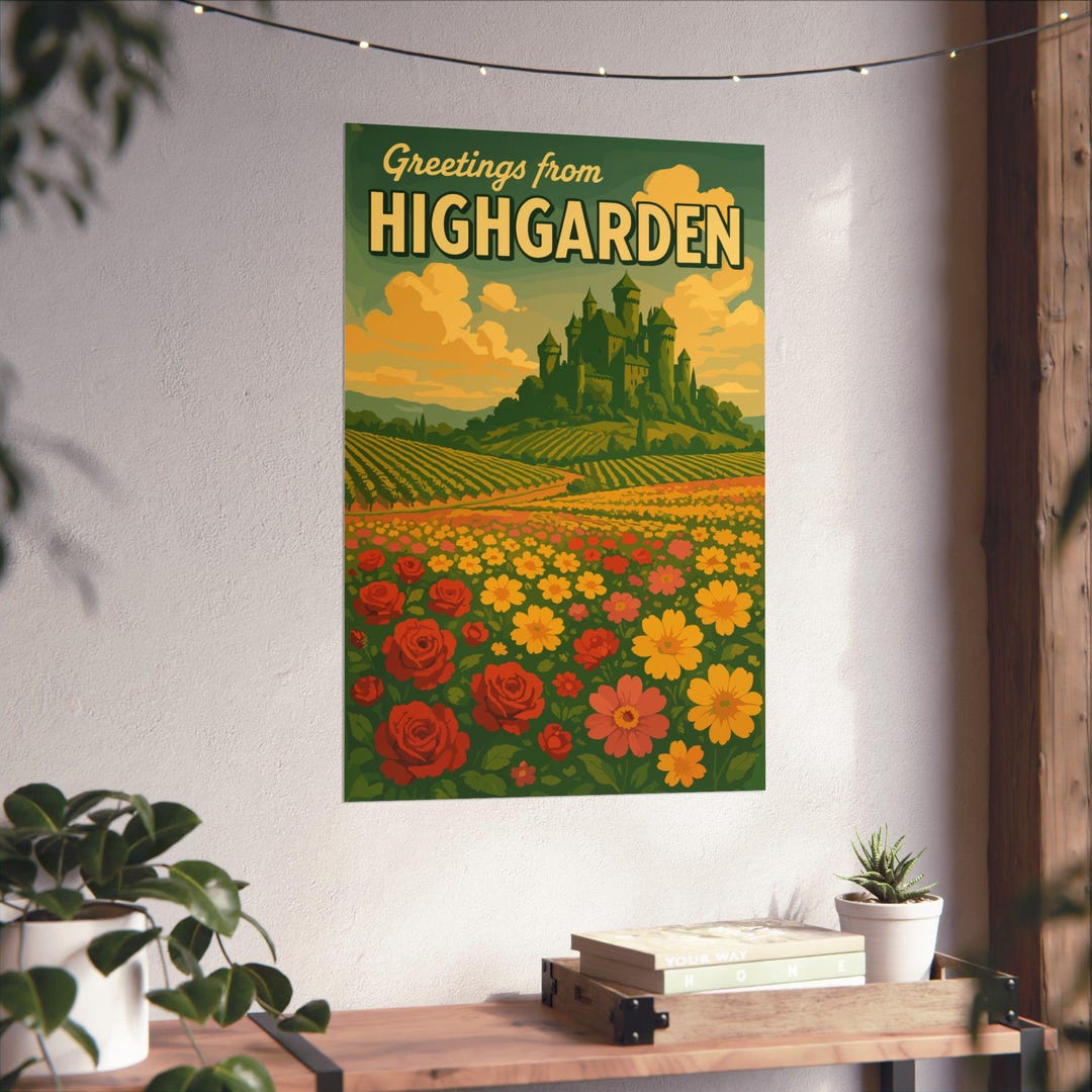 Vertical Poster, Game of Thrones Highgarden Matte Wall Art, Print ...