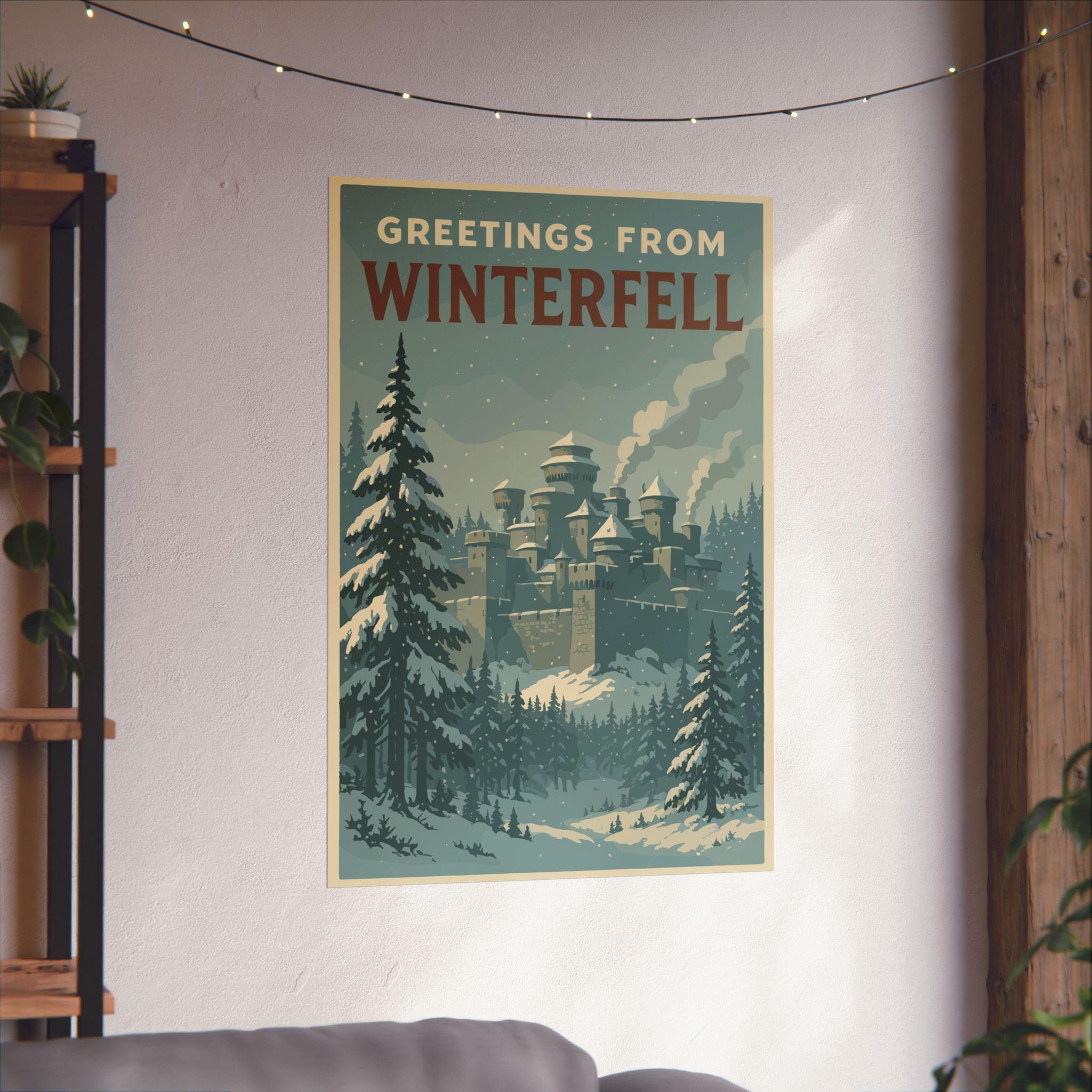 Winterfell Castle Art Print: Game of Thrones Wall Decor - Etsy