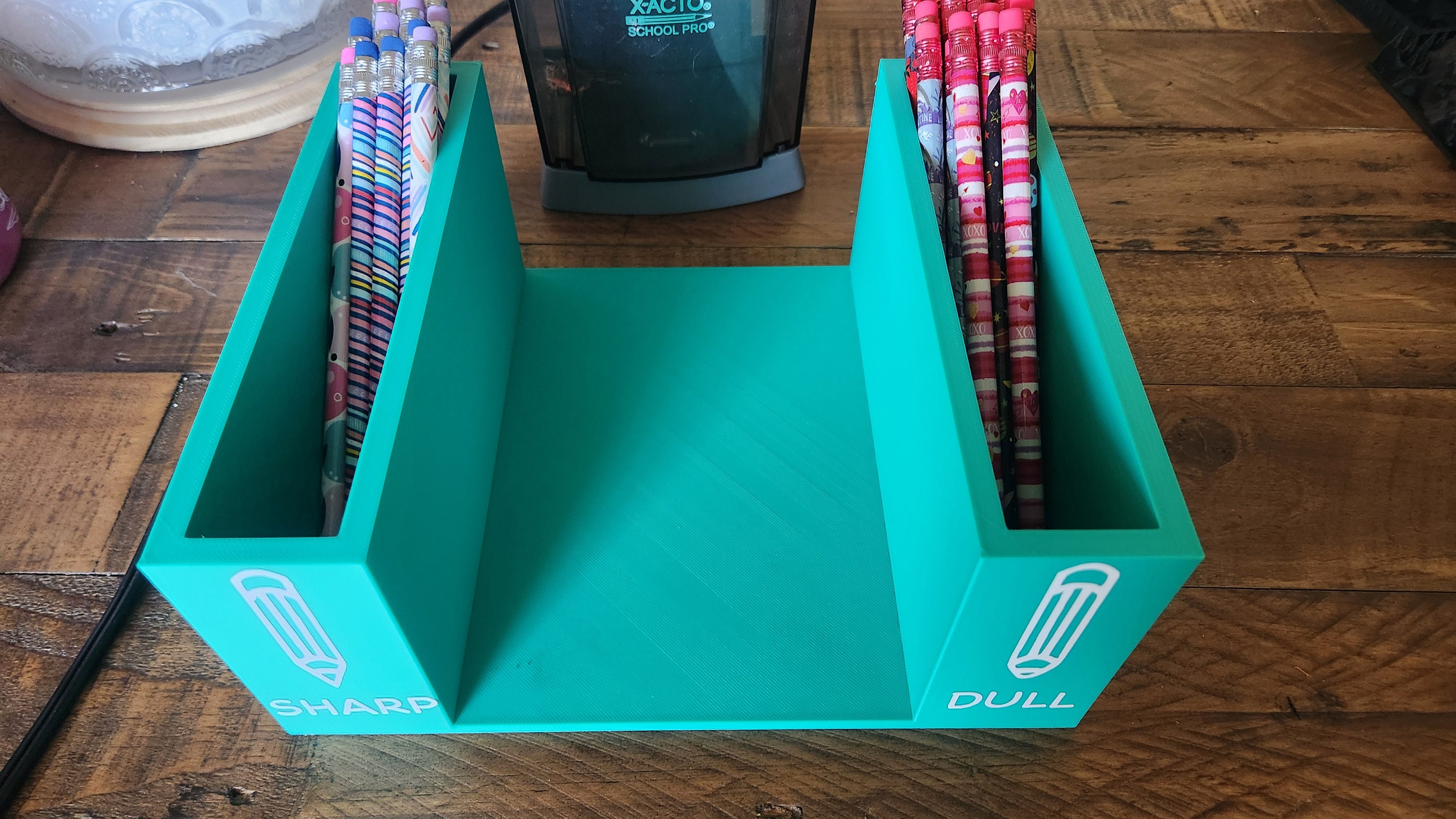 3D Printed Pencil and Sharpener Station - Etsy