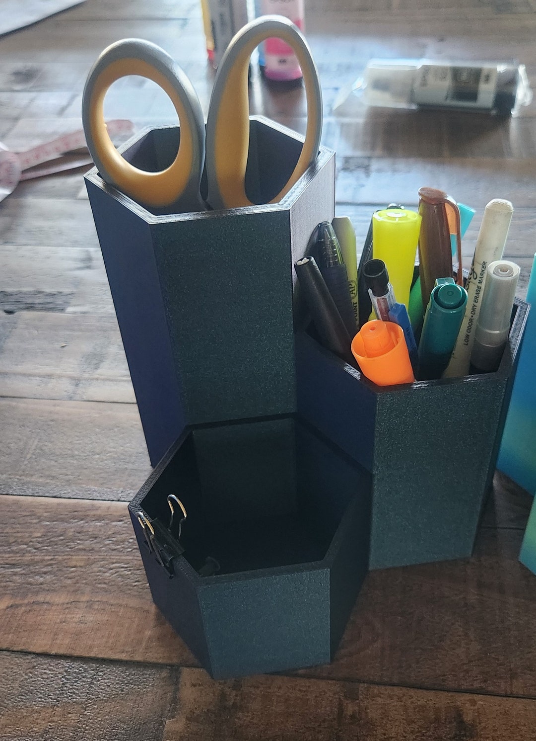 Hexagonal Desk Organizer/ Pencil Holder - Etsy