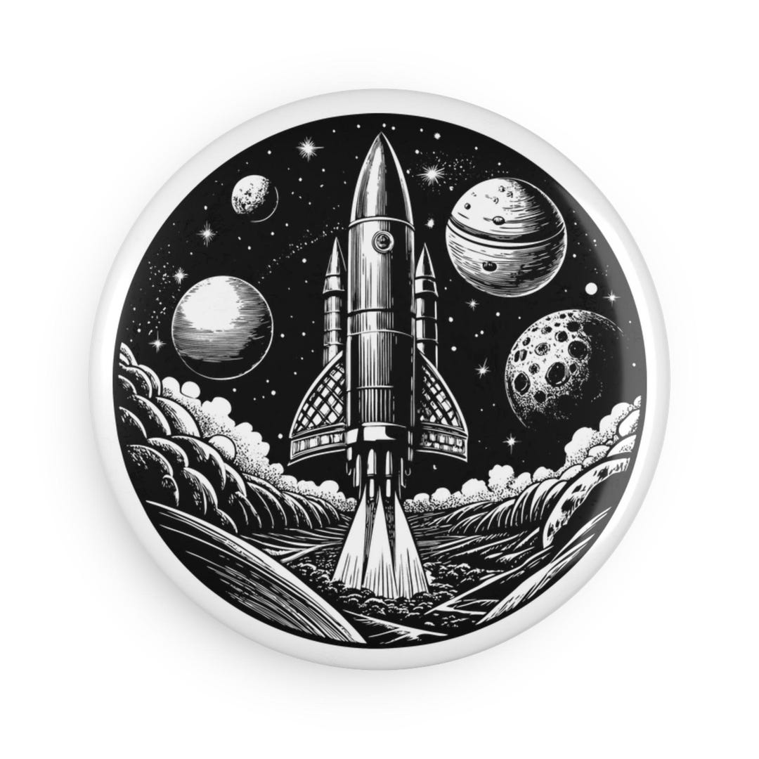 Rocket Space Magnet Set Outer Space Decor, Gifts for Astronaut Lovers ...