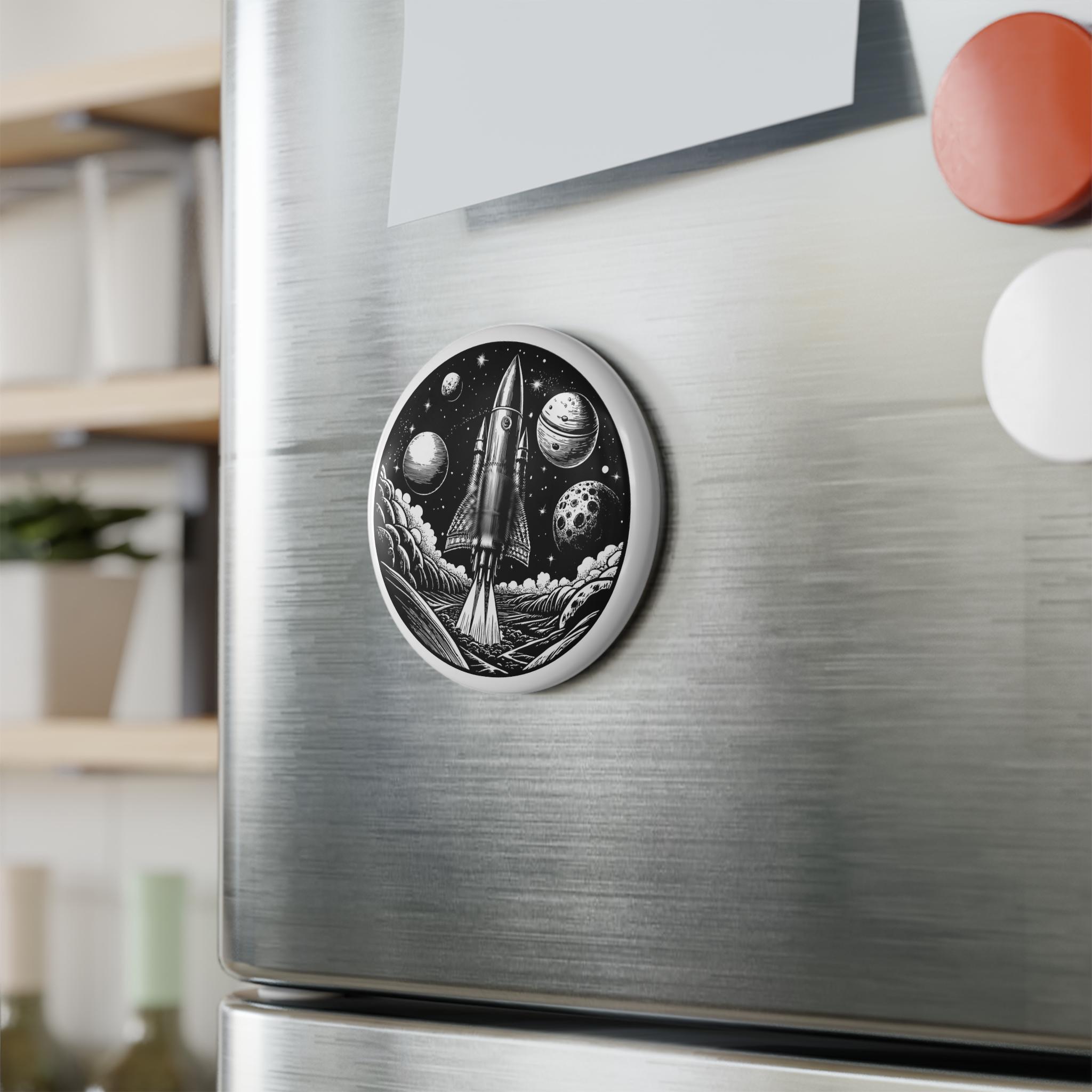 Rocket Space Magnet Set Outer Space Decor, Gifts for Astronaut Lovers ...