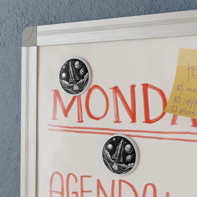 Rocket Space Magnet Set Outer Space Decor, Gifts for Astronaut Lovers ...