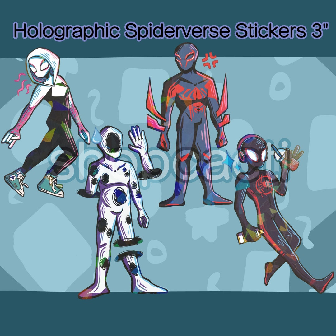 Holographic Spiderverse Stickers 3 - Etsy