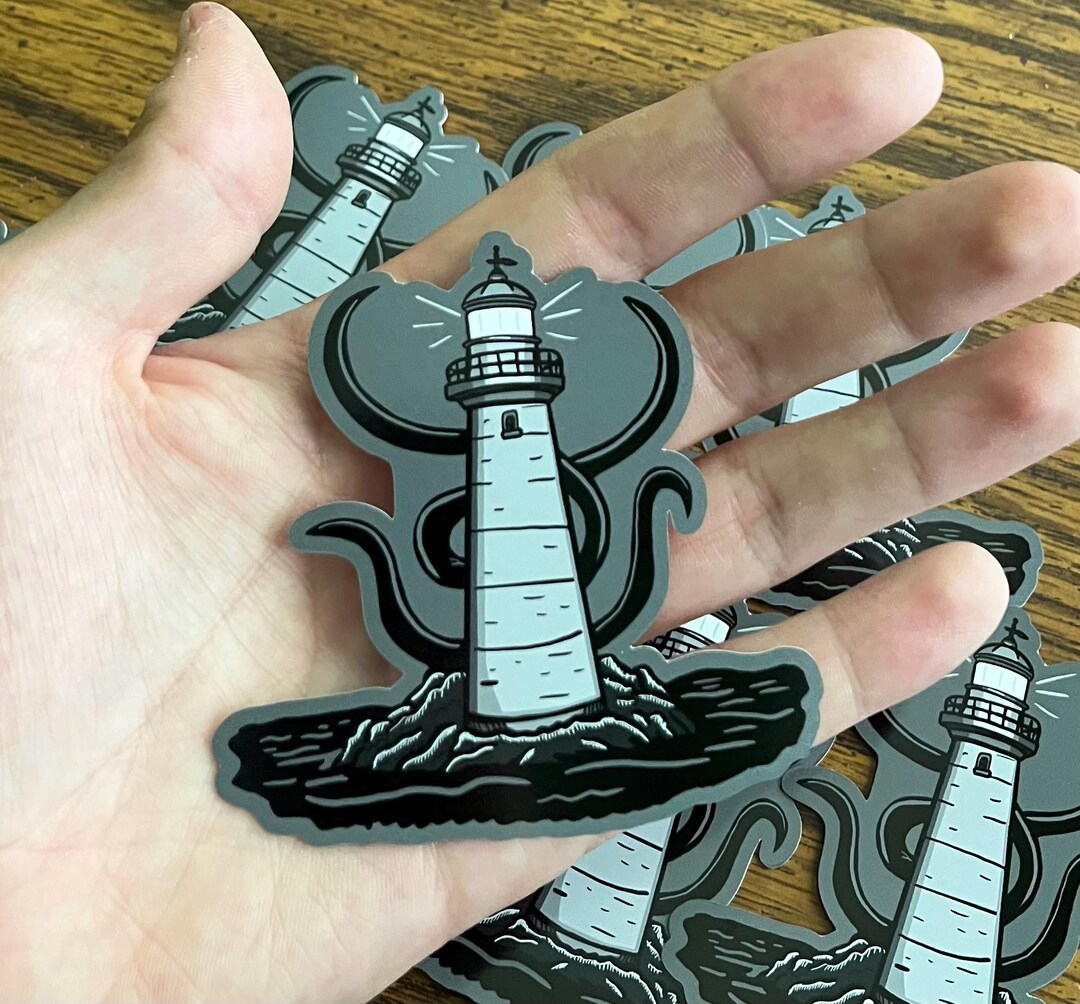 Spooky Lighthouse Sticker: Waterproof Decal, Halloween - Etsy