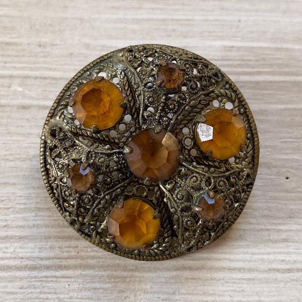 Filigree Brooch - Etsy