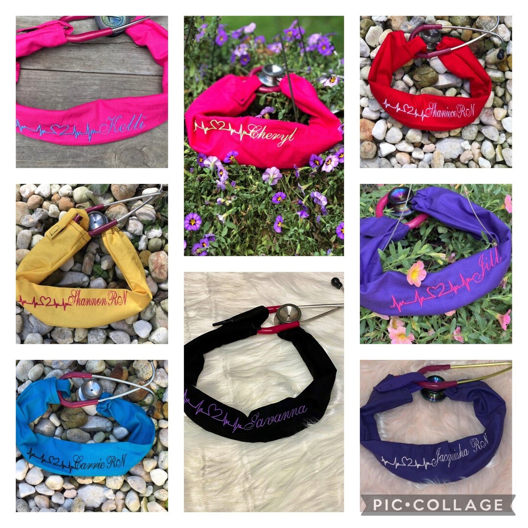 Custom Monogramed Stethoscope Cover Great for RN, EMT, RT or Medic - Etsy