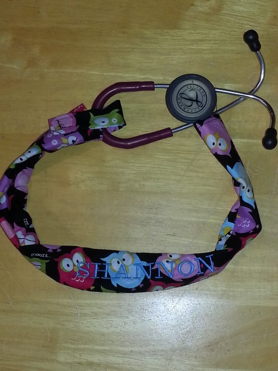 Items similar to Stethoscope cover embroidered with name of your choice ...